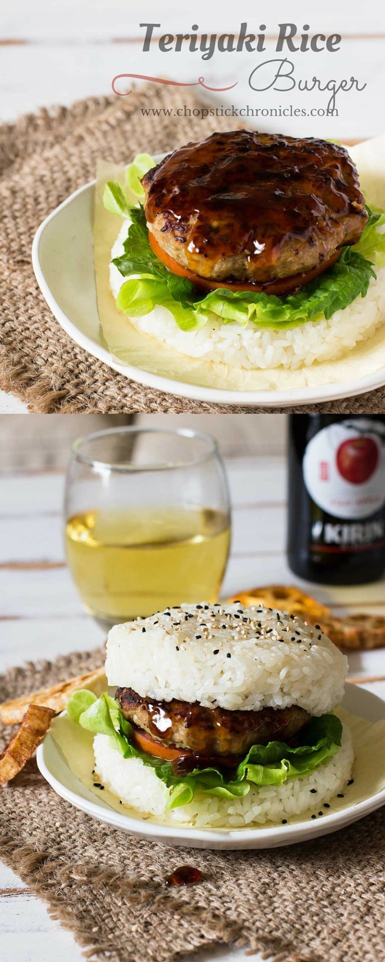 Japanese Rice Burger With Teriyaki Sauce - Chopstick Chronicles