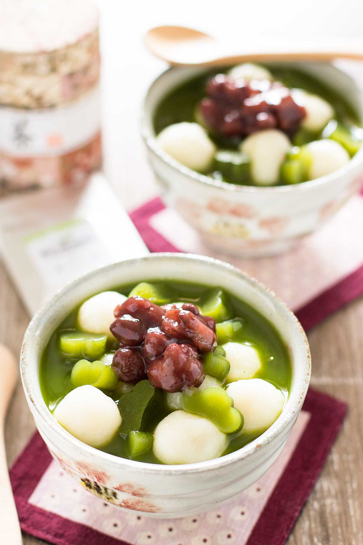 Cold Matcha Zenzai 冷やし抹茶ぜんざい | Chopstick Chronicles