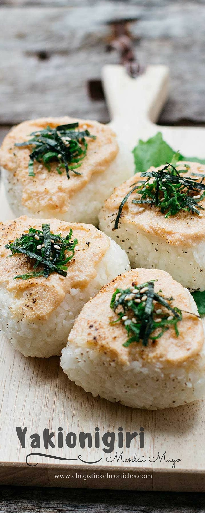 Mentaiko Mayo Yaki Onigiri - Chopstick Chronicles
