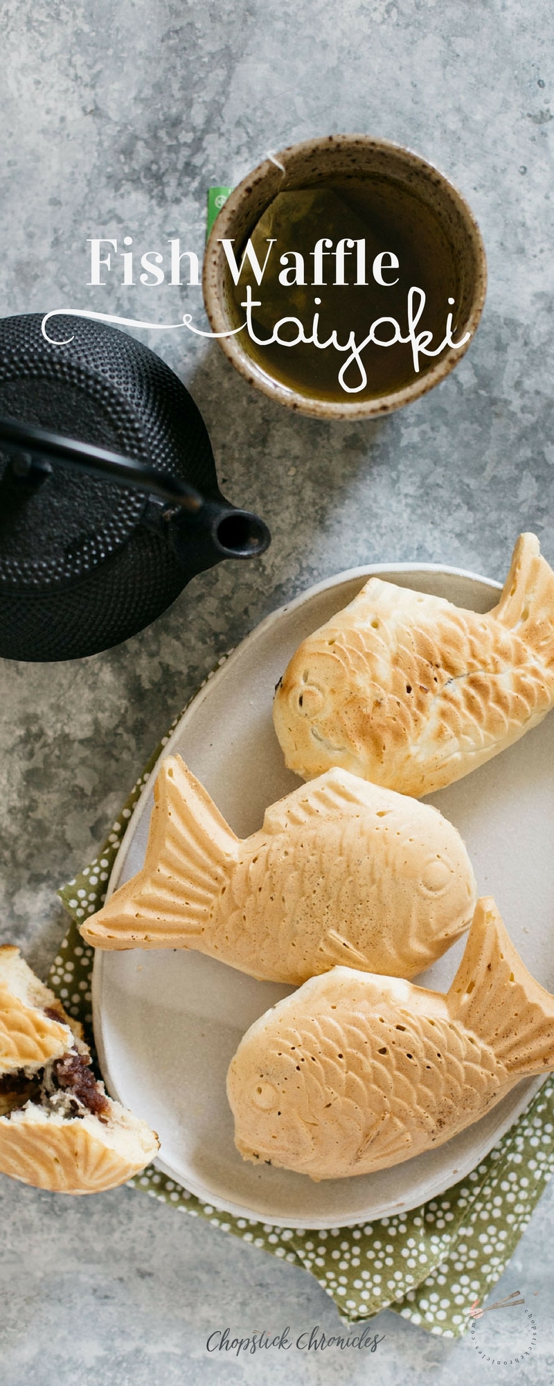 Taiyaki Japanese fish shaped waffle - Chopstick Chronicles