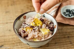 Kuri Okowa(Chestnut Sticky Rice)栗おこわ- Chopstick Chronicles