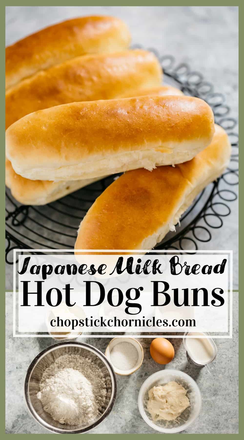 Japanese Milk Bread Hot Dog Buns - Chopstick Chronicles