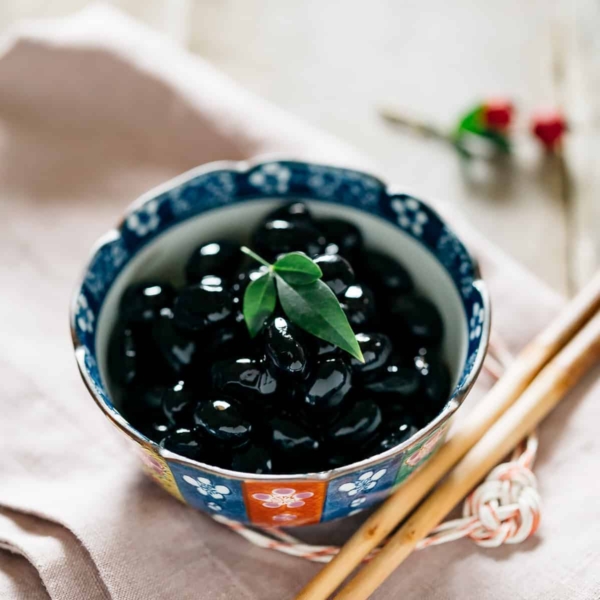 Kuromame (Sweetened Black Beans) - Chopstick Chronicles